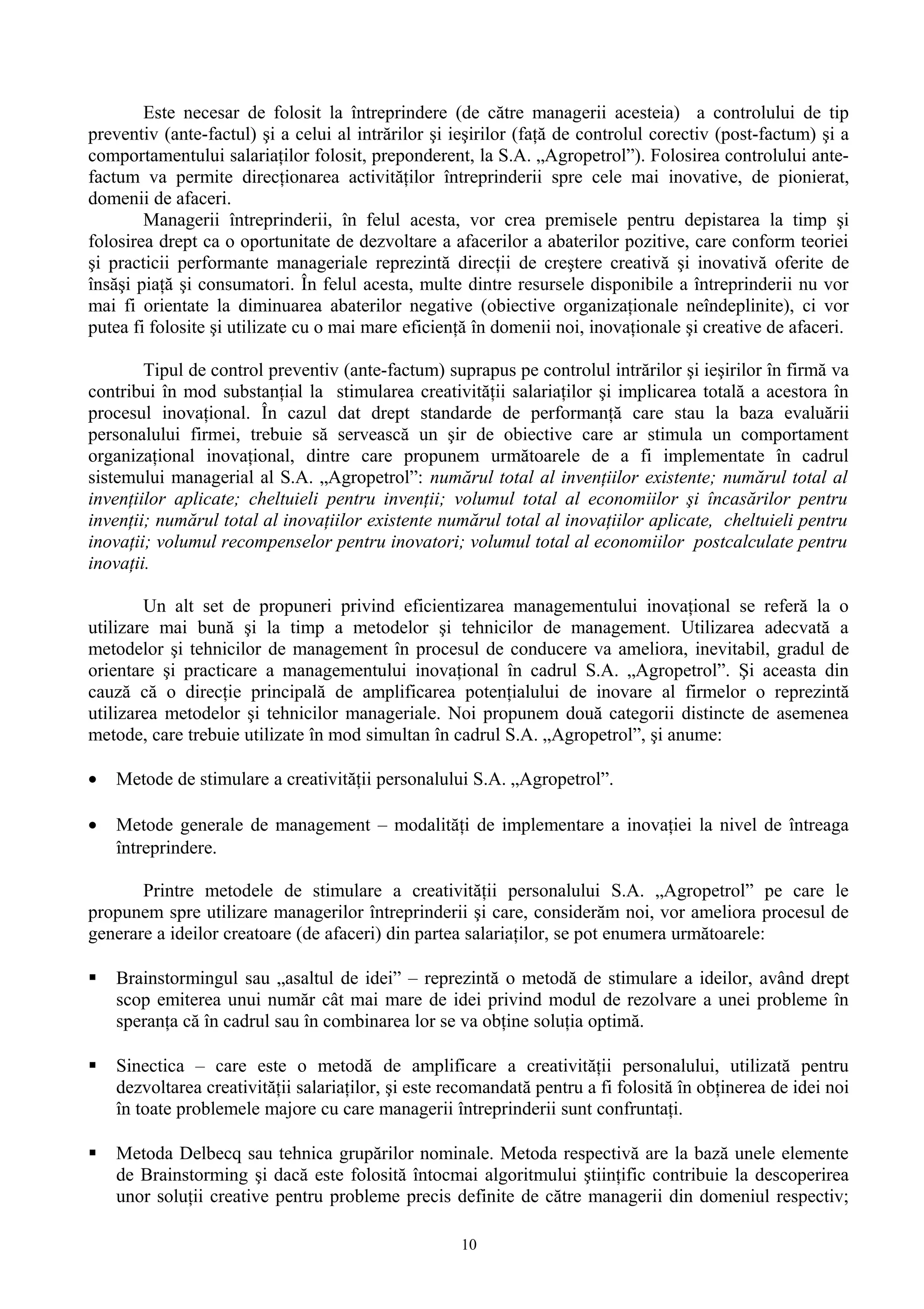 Mg. modalitati de eficientizare. mg. inovational | PDF