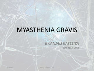 MYASTHENIA GRAVIS | PPTX