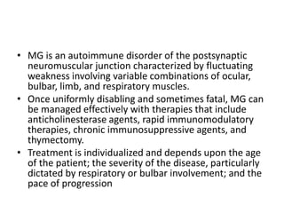 Myasthenia gravis | PPTX