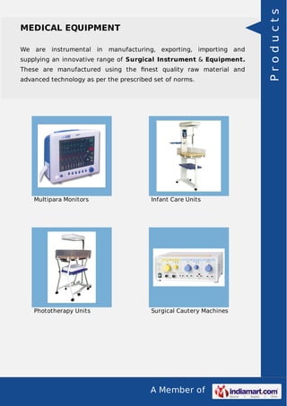 M.G. Instruments, Ghaziabad, ENT Treatment Units | PDF