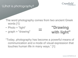 Photography - Basic Understanding | PPTX