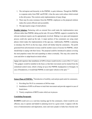 PMPML - Digitization of PMPML | PDF