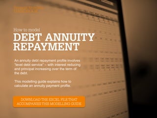 How to model debt annuity repayment | PDF