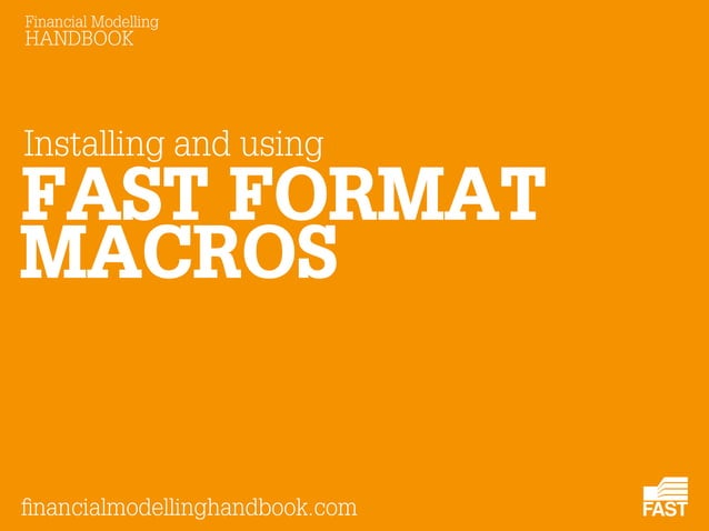 Installing and using FAST Format Macros | PDF | Technology & Computing