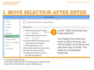 Setting up excel for financial modelling | PDF