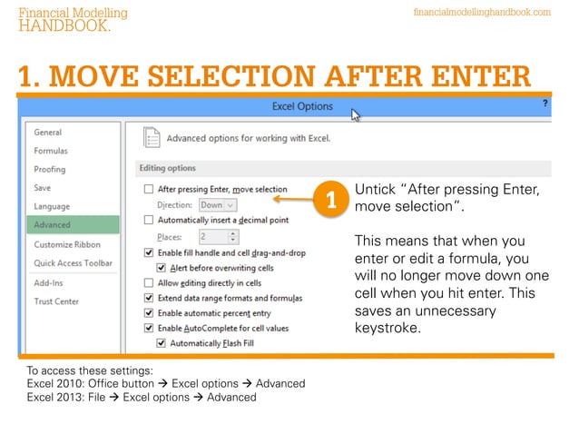 Setting up excel for financial modelling | PDF