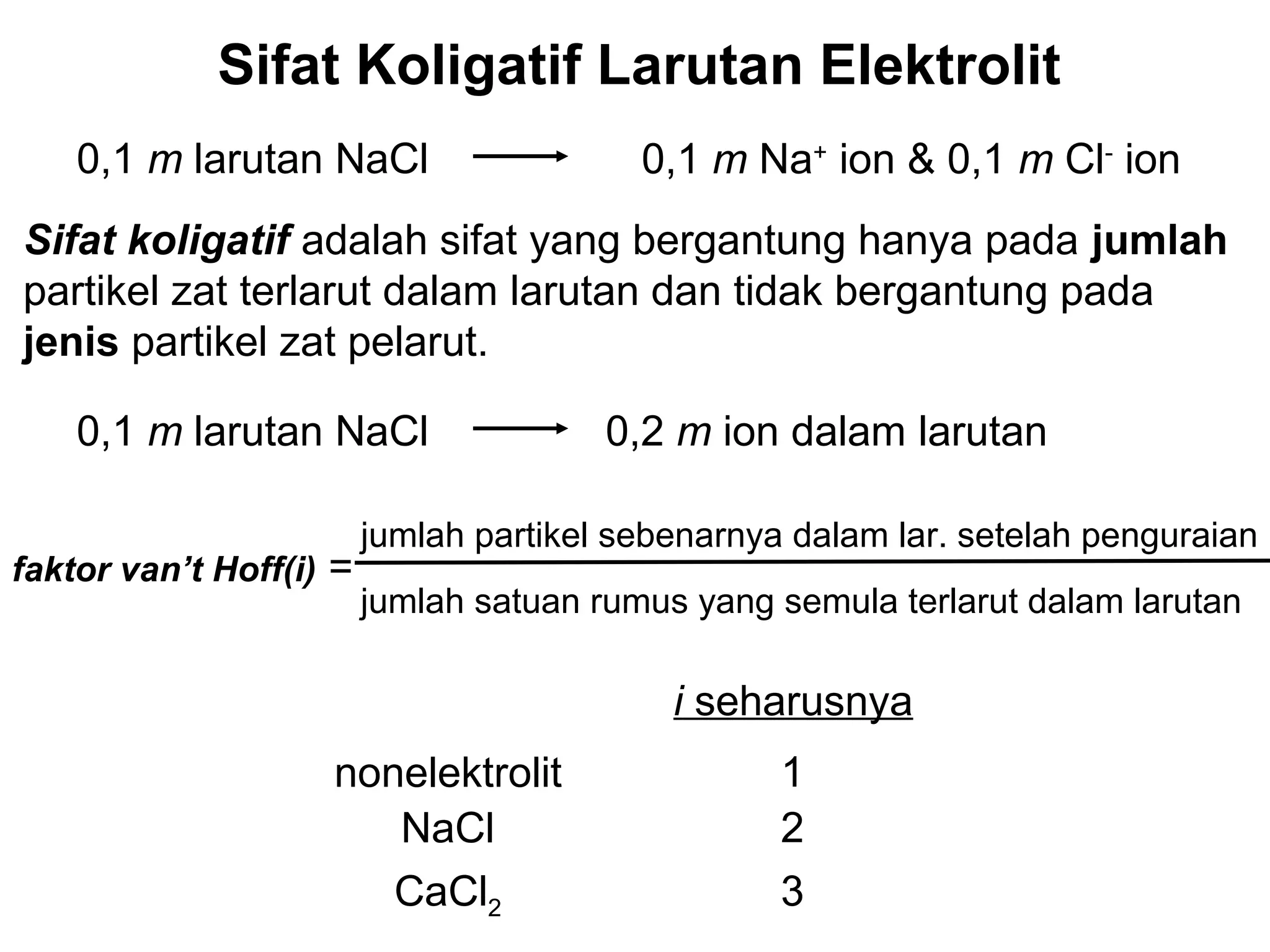 Sifat Fisis Larutan | PPT