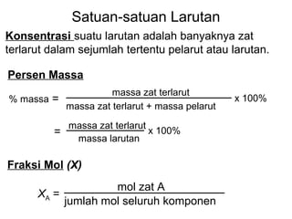 Sifat Fisis Larutan | PPT