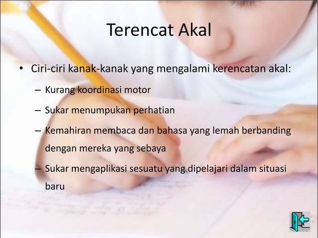 Kategori Kanak-kanak Keperluan Khas | PPTX