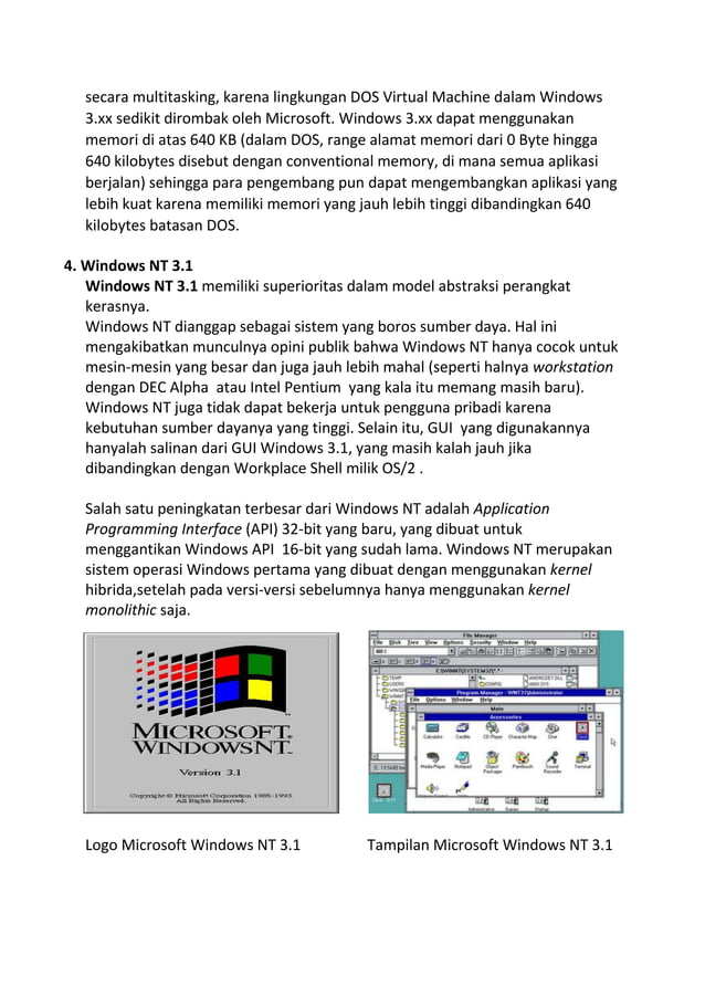 Sejarah Perkembangan Windows | PDF