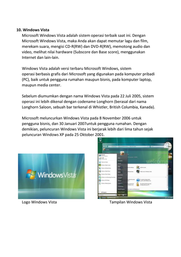 Sejarah Perkembangan Windows | PDF