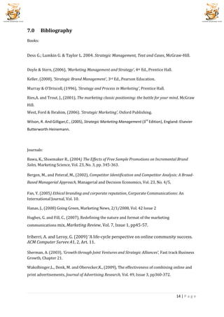 STRATEGIC MARKETING PLAN - JUST US COFFEE | PDF