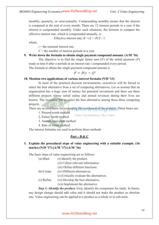 MG6863-Unit-2.pdf | Stocks and Bonds | Personal Investing