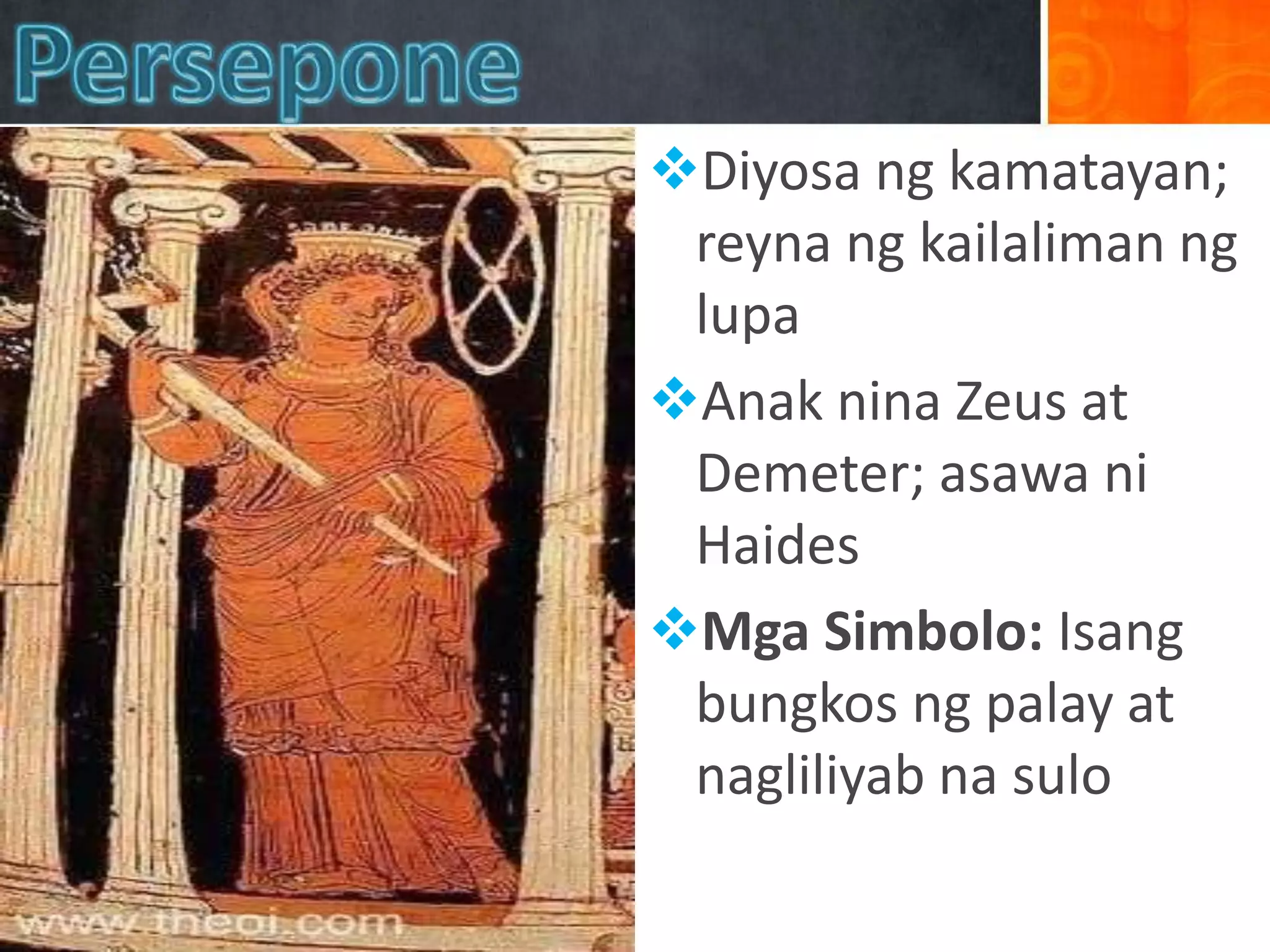 Mga Diyos at Diyosa ng Imperyong Griyego at Roman (The Gods and ...