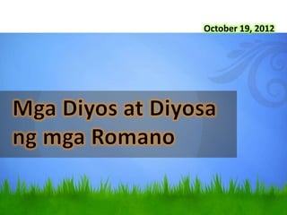 Mga Diyos at Diyosa ng Imperyong Griyego at Roman (The Gods and ...