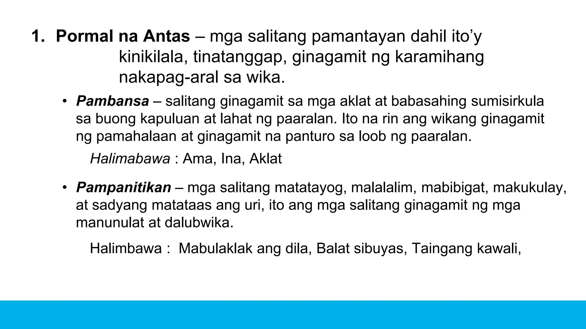 MGA-ANTAS-NG-WIKA. KOMUNIKASYON at pananaliksik | PPTX