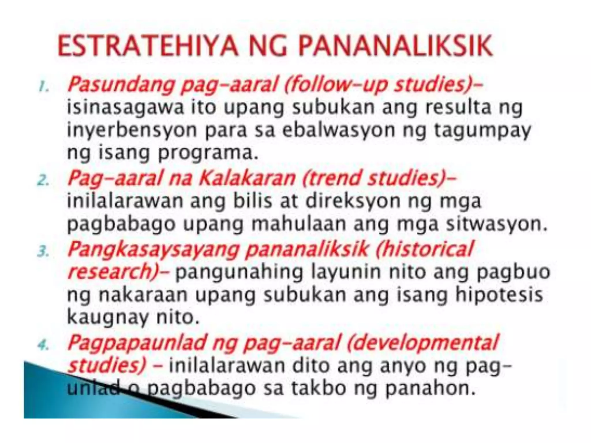 Mga Bahagi Ng Pananaliksik 1 Pptx