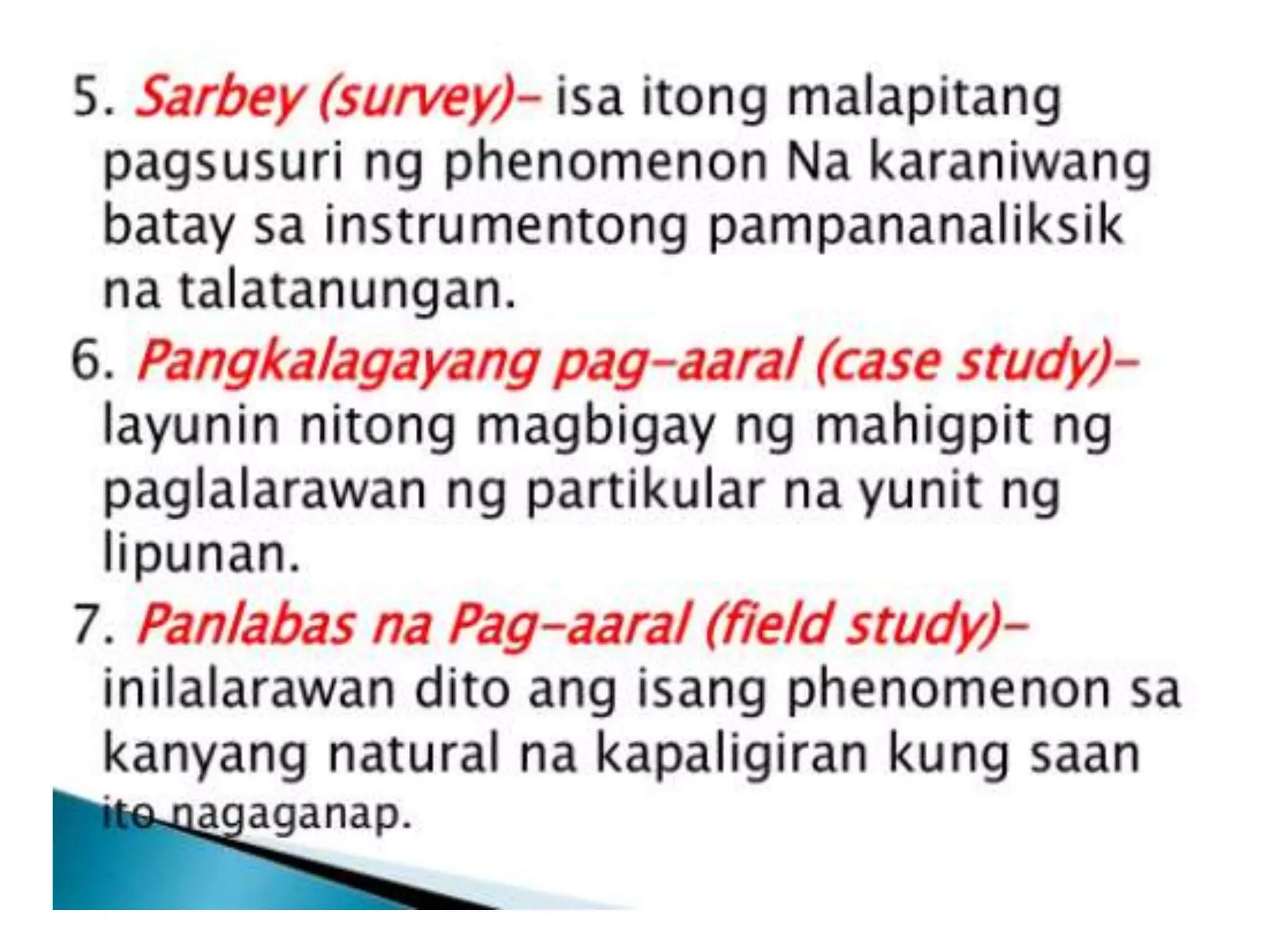 Mga Bahagi Ng Pananaliksik 1 Pptx