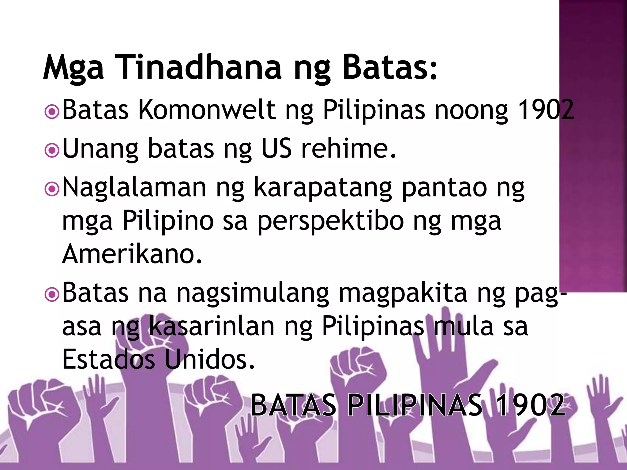 Mga batas-tungo-sa-pagkamit-ng-kalayaan | PPTX