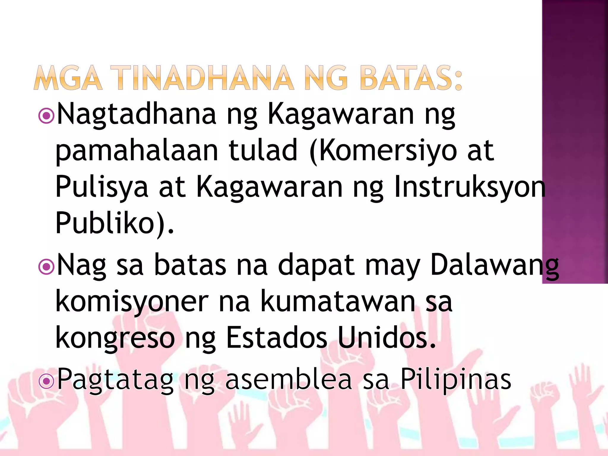 Mga batas-tungo-sa-pagkamit-ng-kalayaan | PPTX