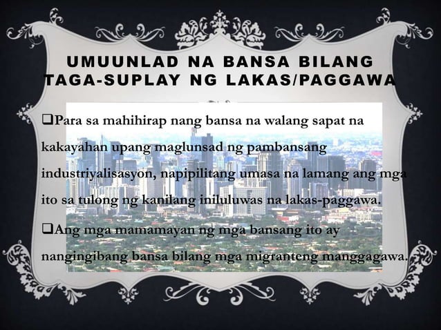 Aralin 39: Mga kasalukuyang isyu at suliranin bunga ng globalisasyon | PPTX