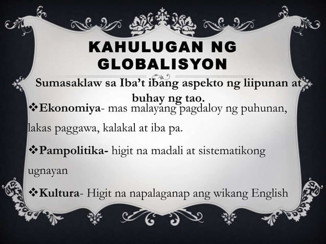Aralin 39: Mga kasalukuyang isyu at suliranin bunga ng globalisasyon | PPTX