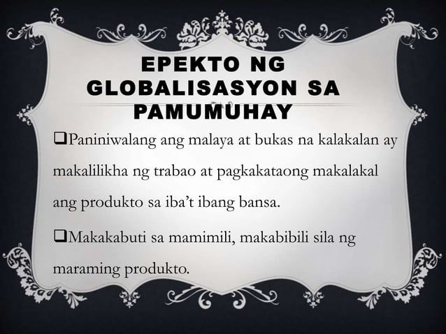 Aralin 39: Mga kasalukuyang isyu at suliranin bunga ng globalisasyon | PPTX