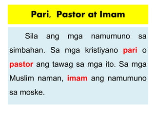 Mga Namumuno sa Komunidad | PPTX