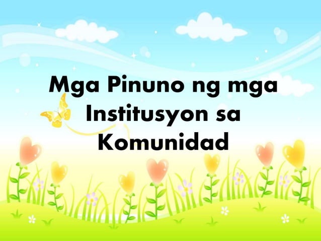 Mga Namumuno sa Komunidad | PPTX