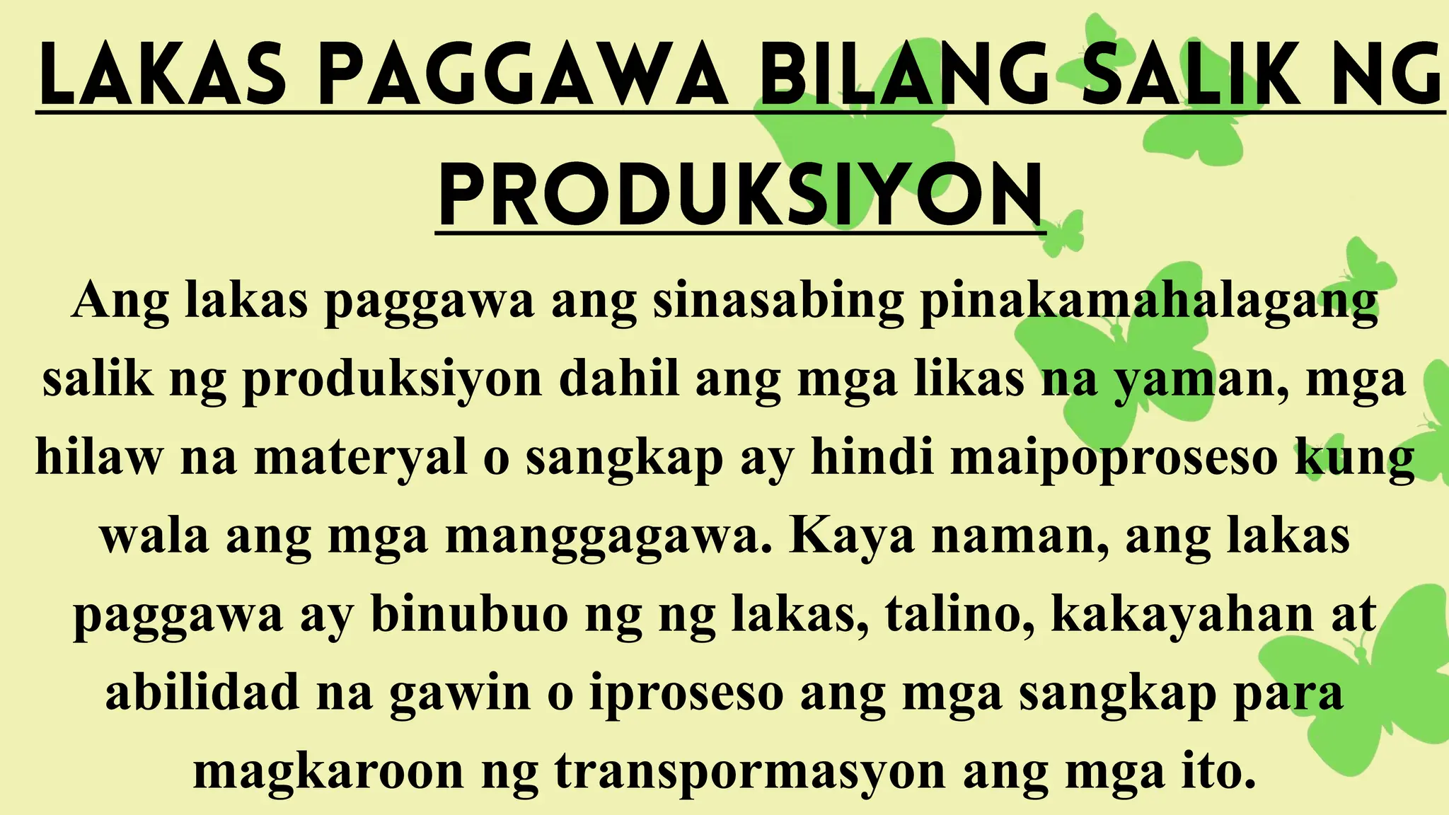 MGA SALIK NG PRODUKSYON - Grade 9 Araling Panlipunan.pptx