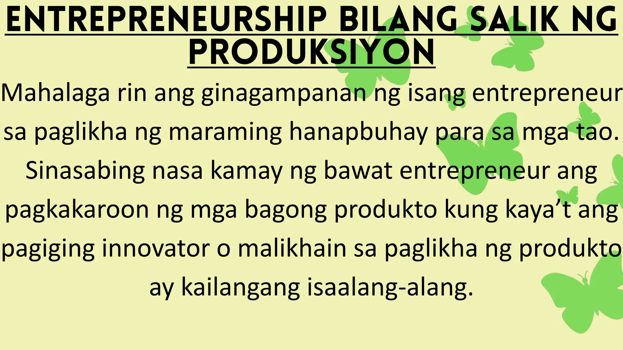 MGA SALIK NG PRODUKSYON - Grade 9 Araling Panlipunan.pptx