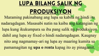MGA SALIK NG PRODUKSYON - Grade 9 Araling Panlipunan.pptx