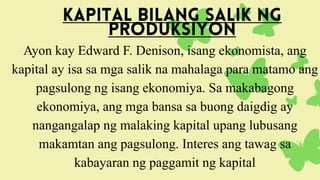 MGA SALIK NG PRODUKSYON - Grade 9 Araling Panlipunan.pptx