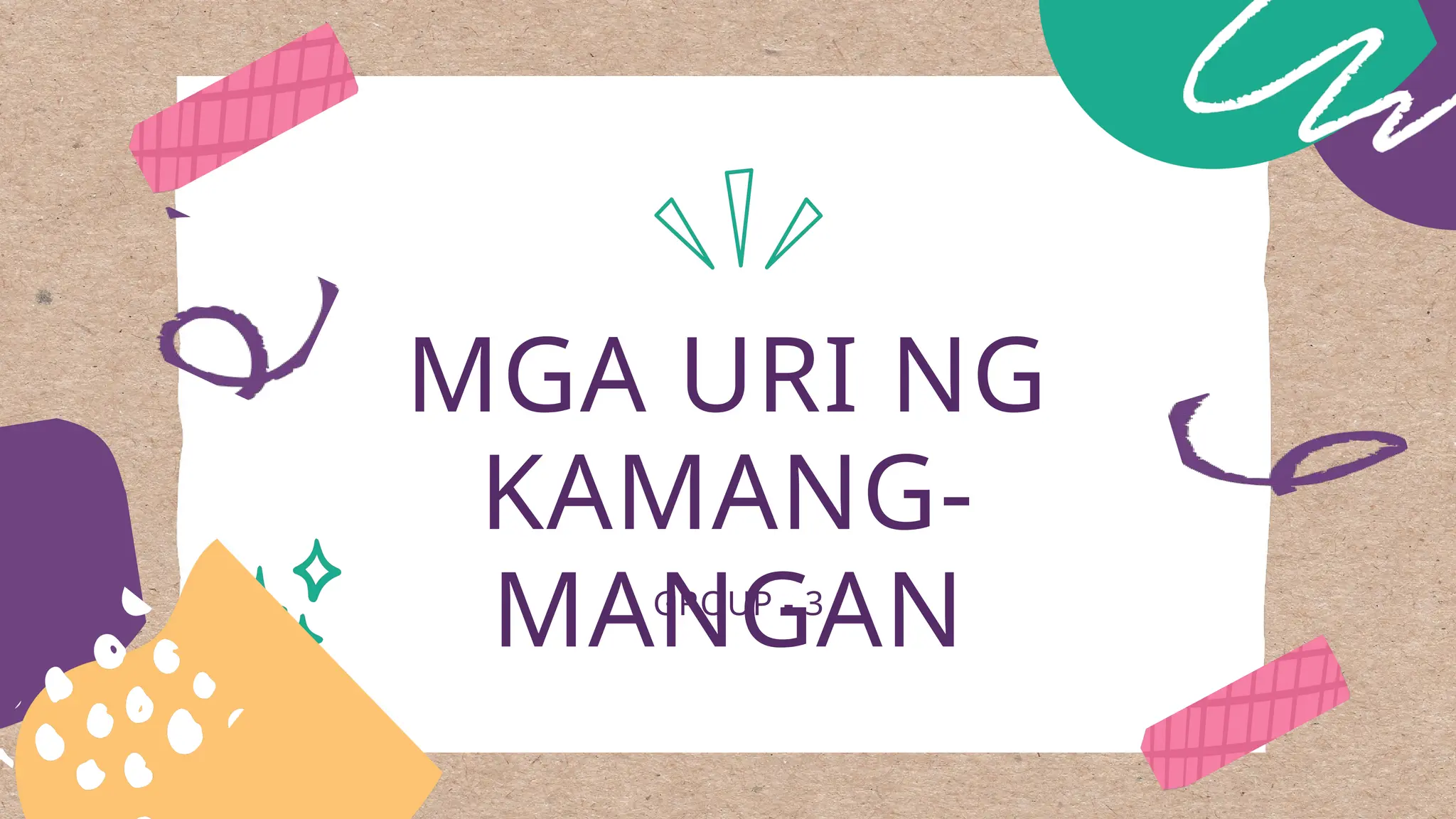 Mga-uri-ng-kamang-mangan. ESP 10 Quarter 1 week 5pptx | PPTX