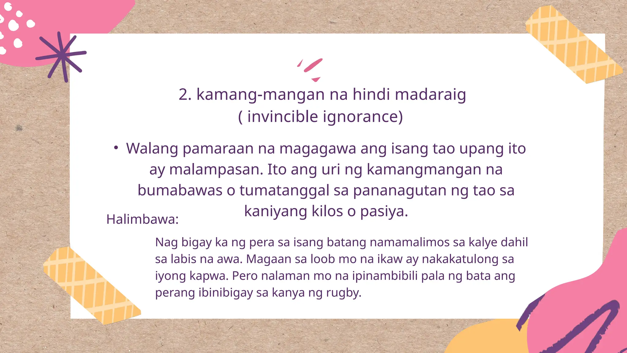 Mga-uri-ng-kamang-mangan. ESP 10 Quarter 1 week 5pptx | PPTX