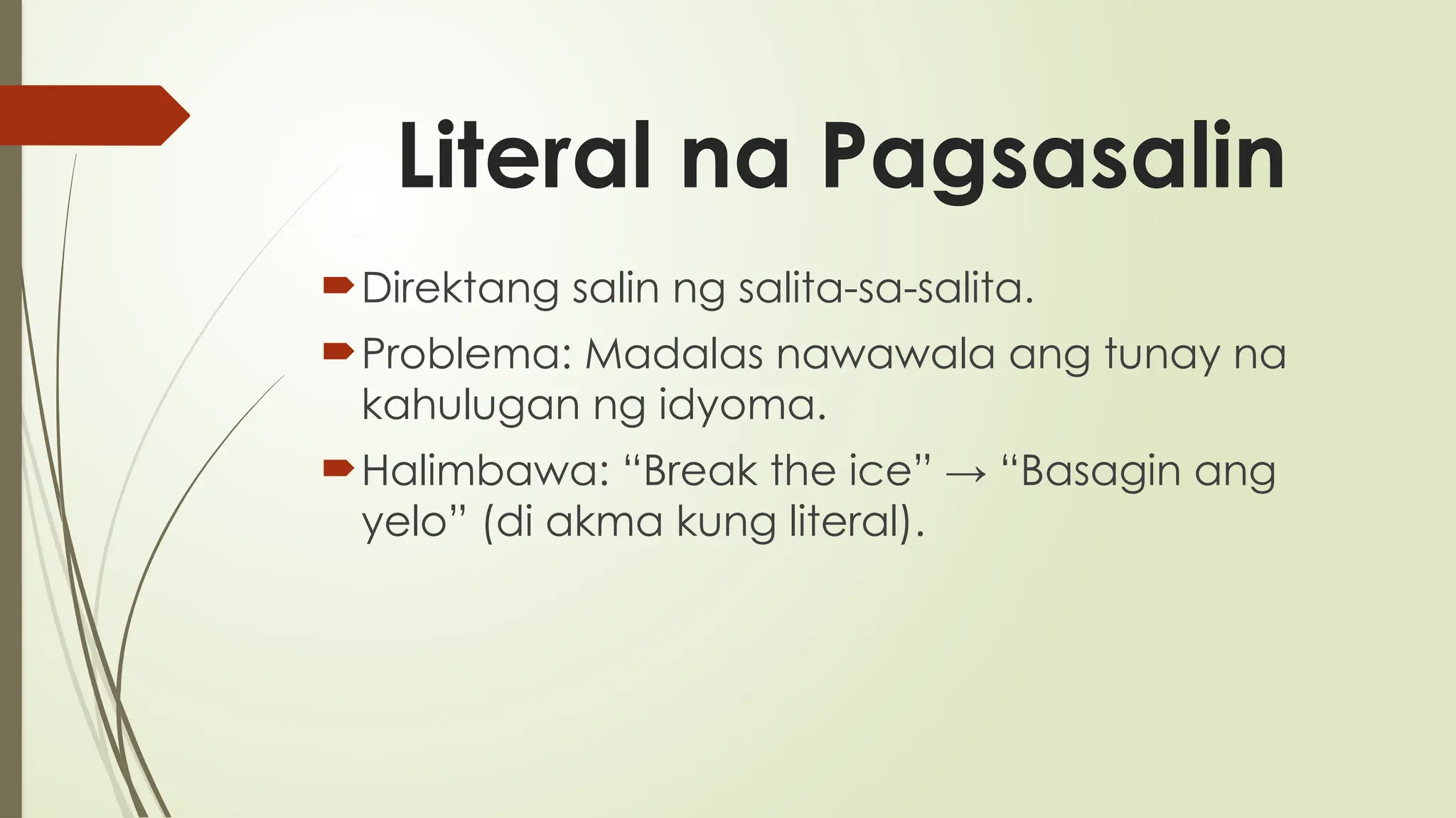 Aralin 1: Mga iba't ibang Paraan ng Pagsasaling wika | PPTX