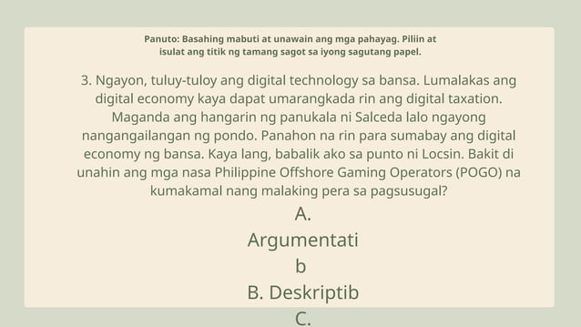MGA-URI-NG-TEKSTO-LESSON 1 Filipino Subject | PPTX
