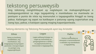 MGA-URI-NG-TEKSTO-LESSON 1 Filipino Subject | PPTX