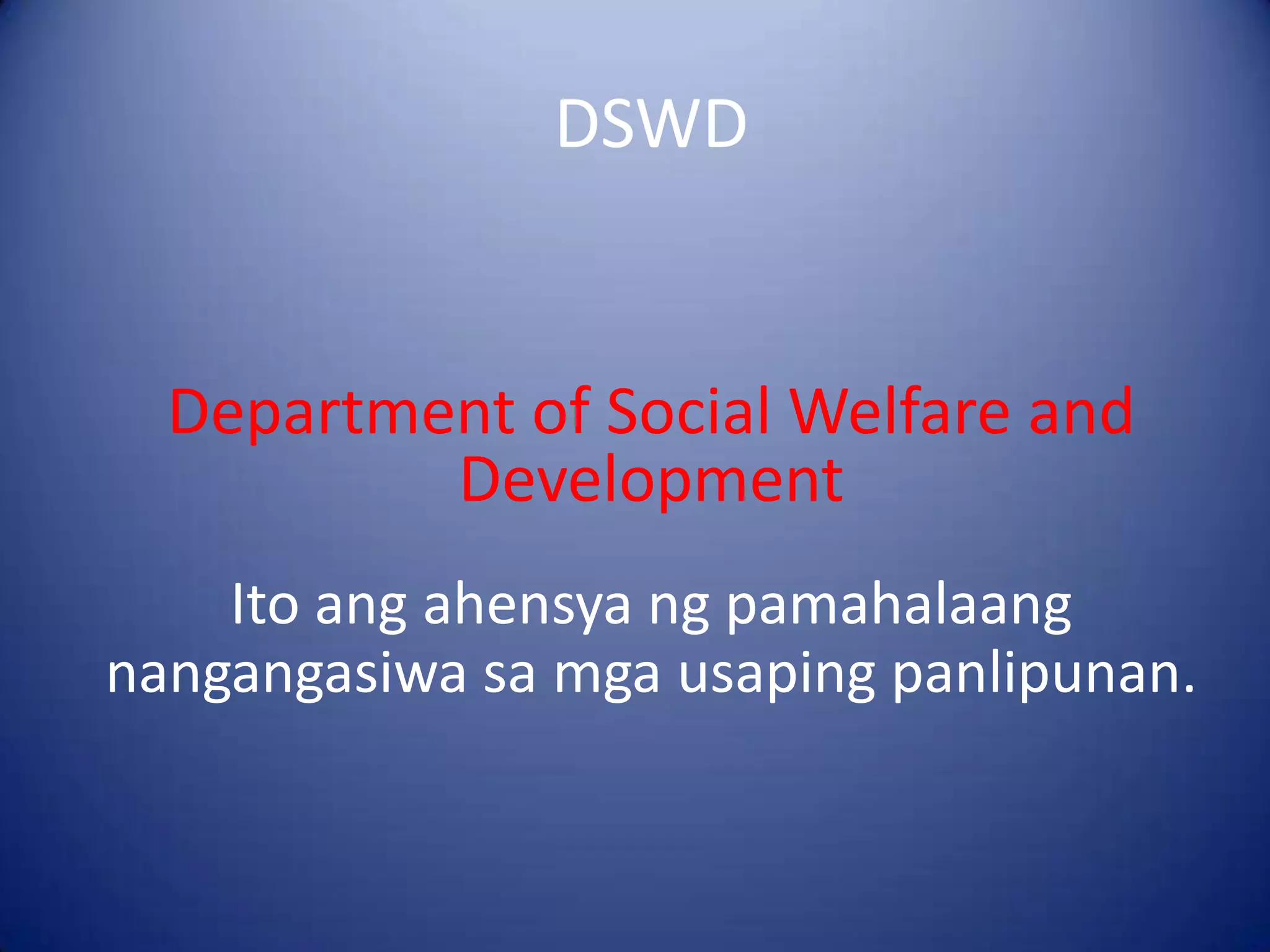 Mga ahensya ng pamahalaan | PPTX