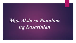 Mga Akda sa Panahon ng Kasarinlan Grade 9.pptx
