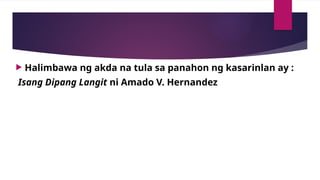 Mga Akda sa Panahon ng Kasarinlan Grade 9.pptx