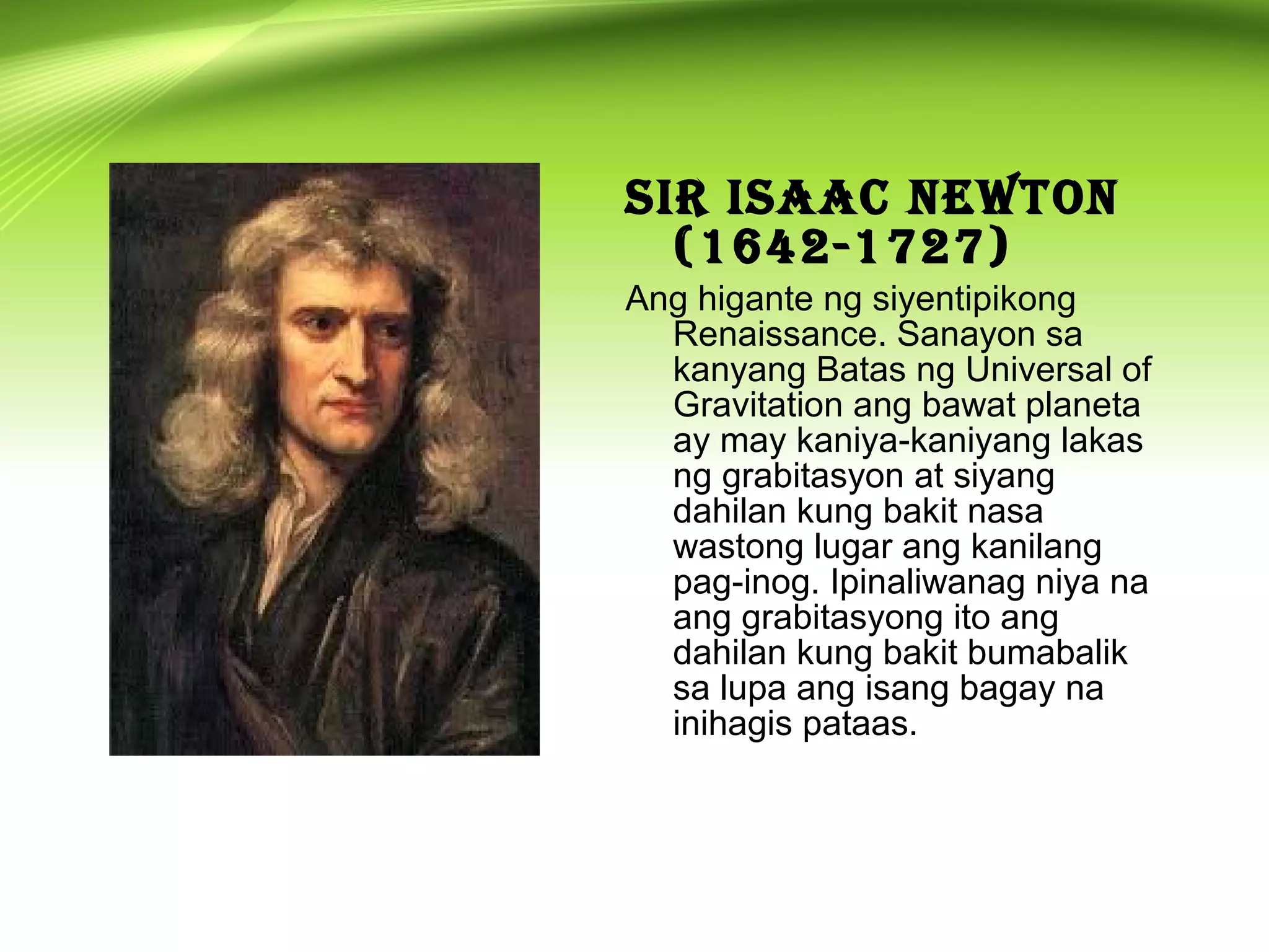 MGA AMBAG NG RENAISSANCE SA IBA-IBANG LARANGAN | PPT