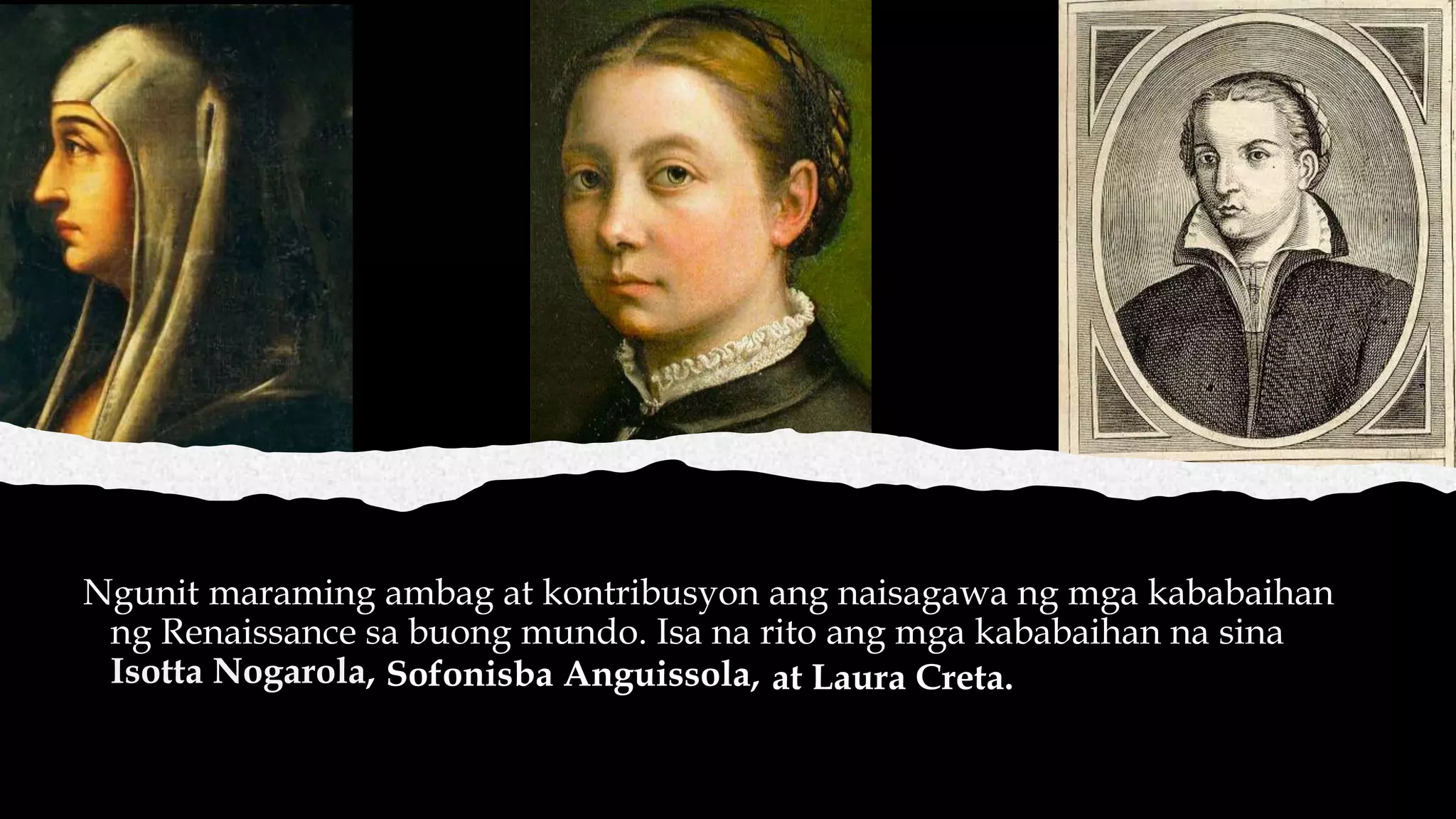 MGA AMBAG NG RENAISSANCE SA IBA'T IBANG LARANGAN | PPTX