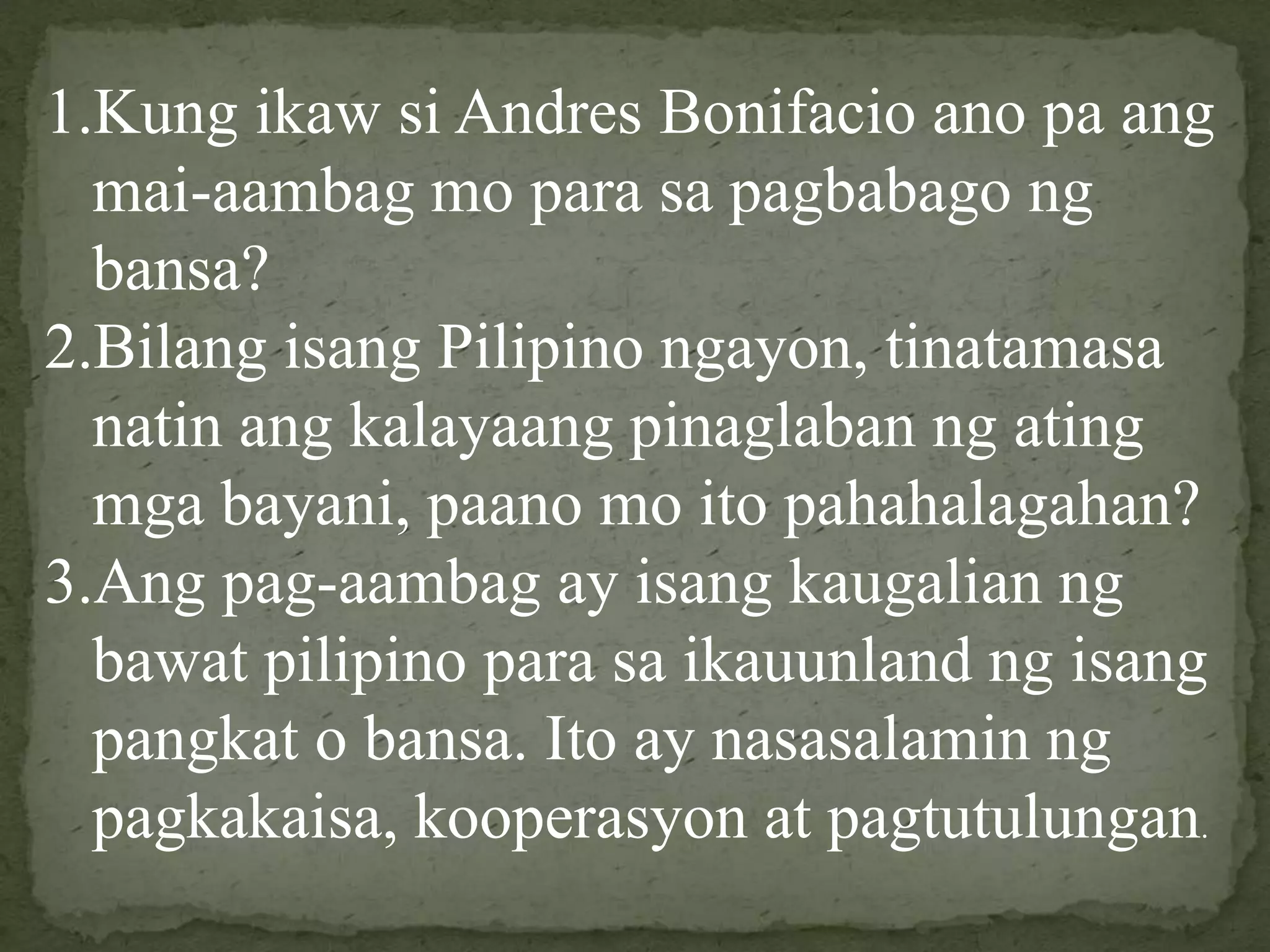 Mga Ambag ni Andress Bonifacio (1).pptx