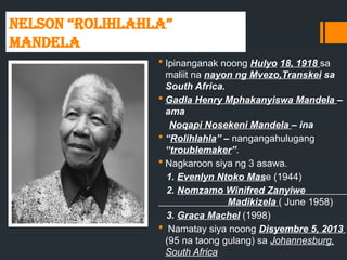 Mga anekdota sa buhay ni Nelson Mandela.pptx