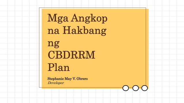 Mga Angkop na Hakbang Sa CBDRRM PLan | PPT