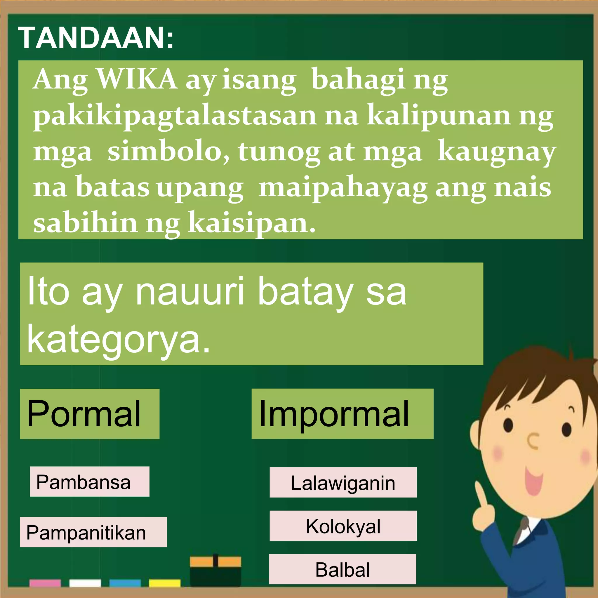 Mga antas ng wika | PPTX