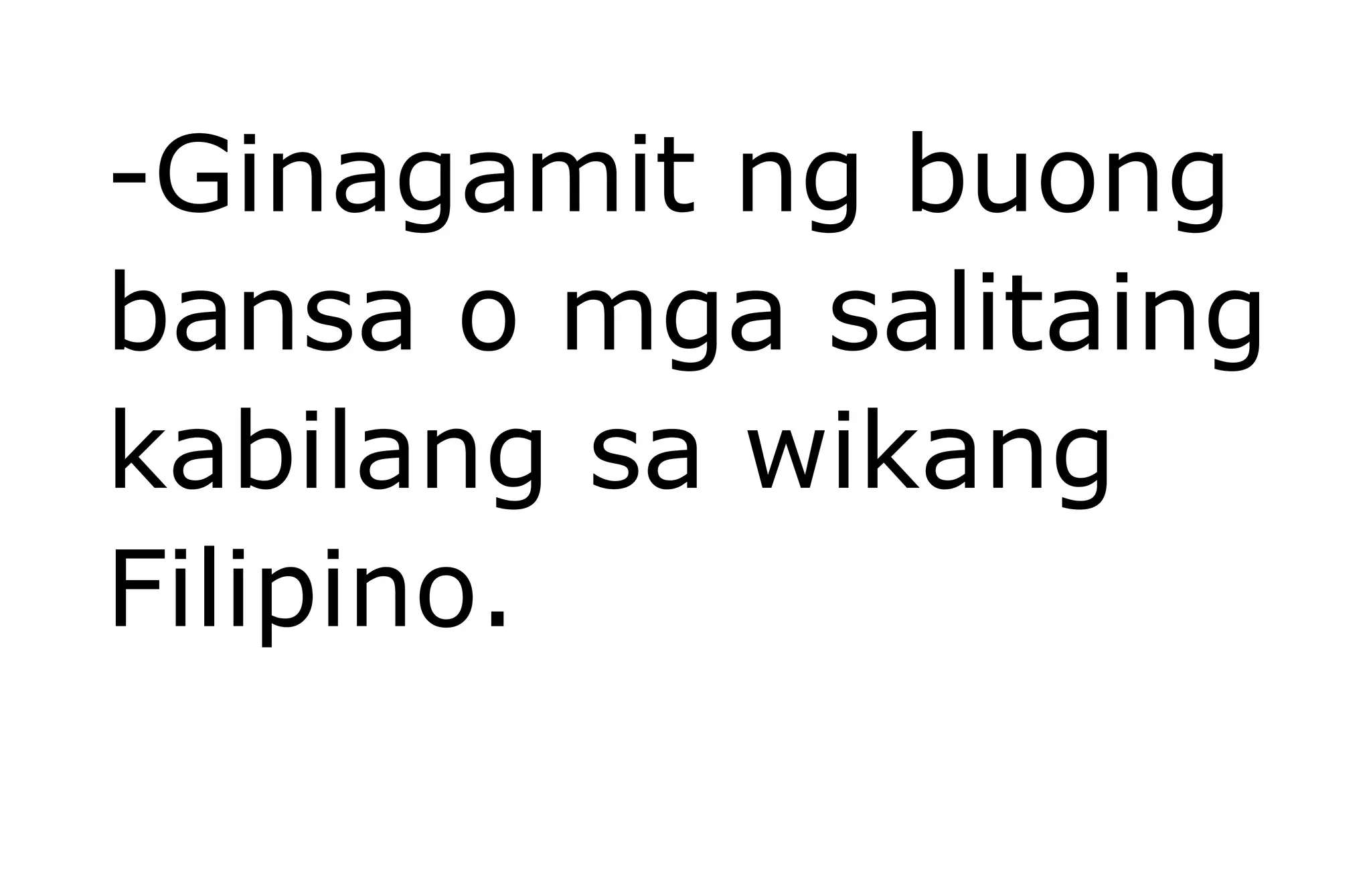 MGA ANTAS NG WIKA (balbal,lingua franca,lalawiganin, pambansa ...