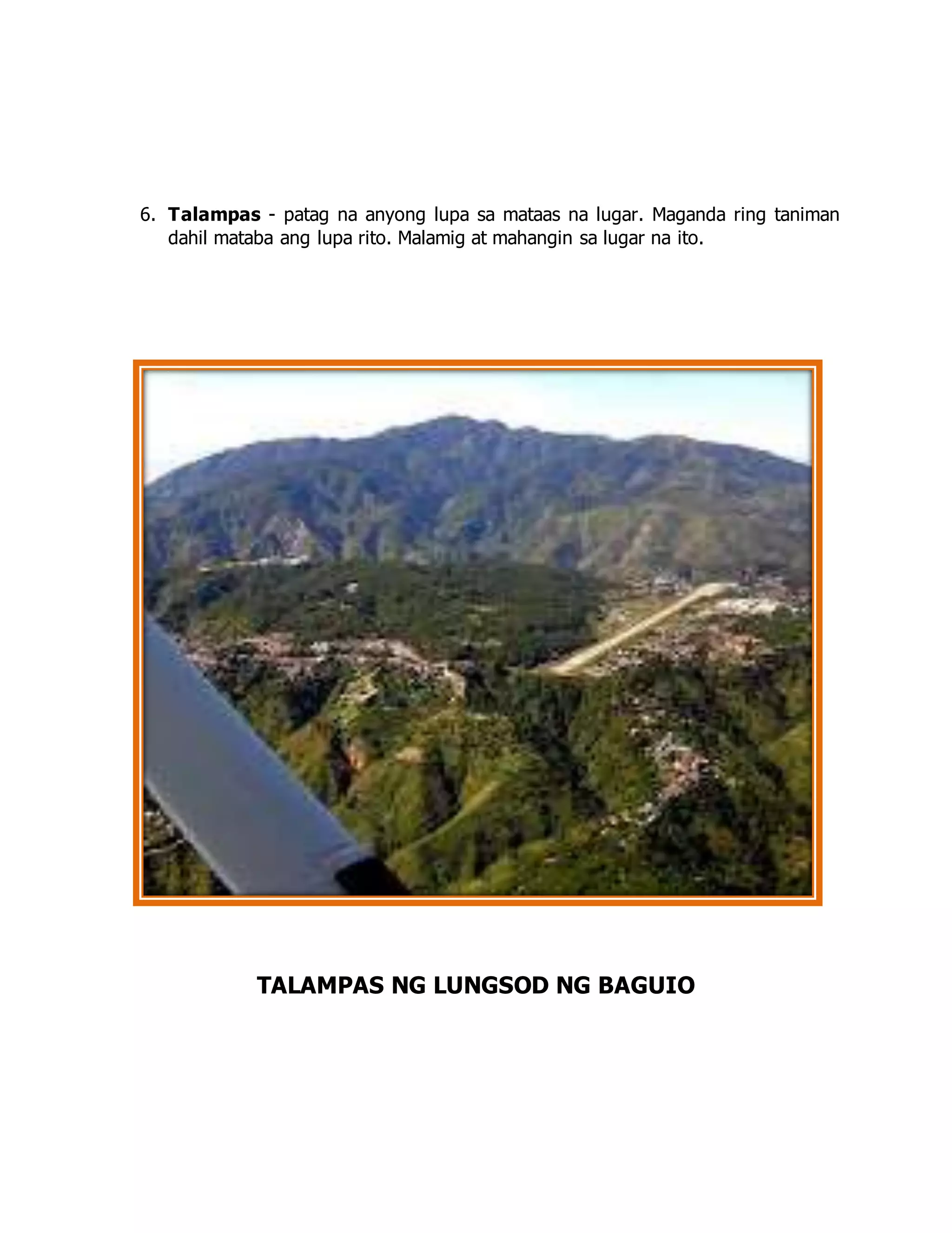 Mga anyong lupa at anyong tubig | DOCX
