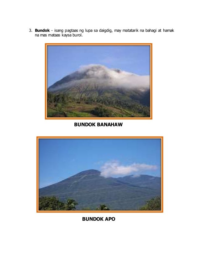 Mga Anyong Lupa At Anyong Tubig